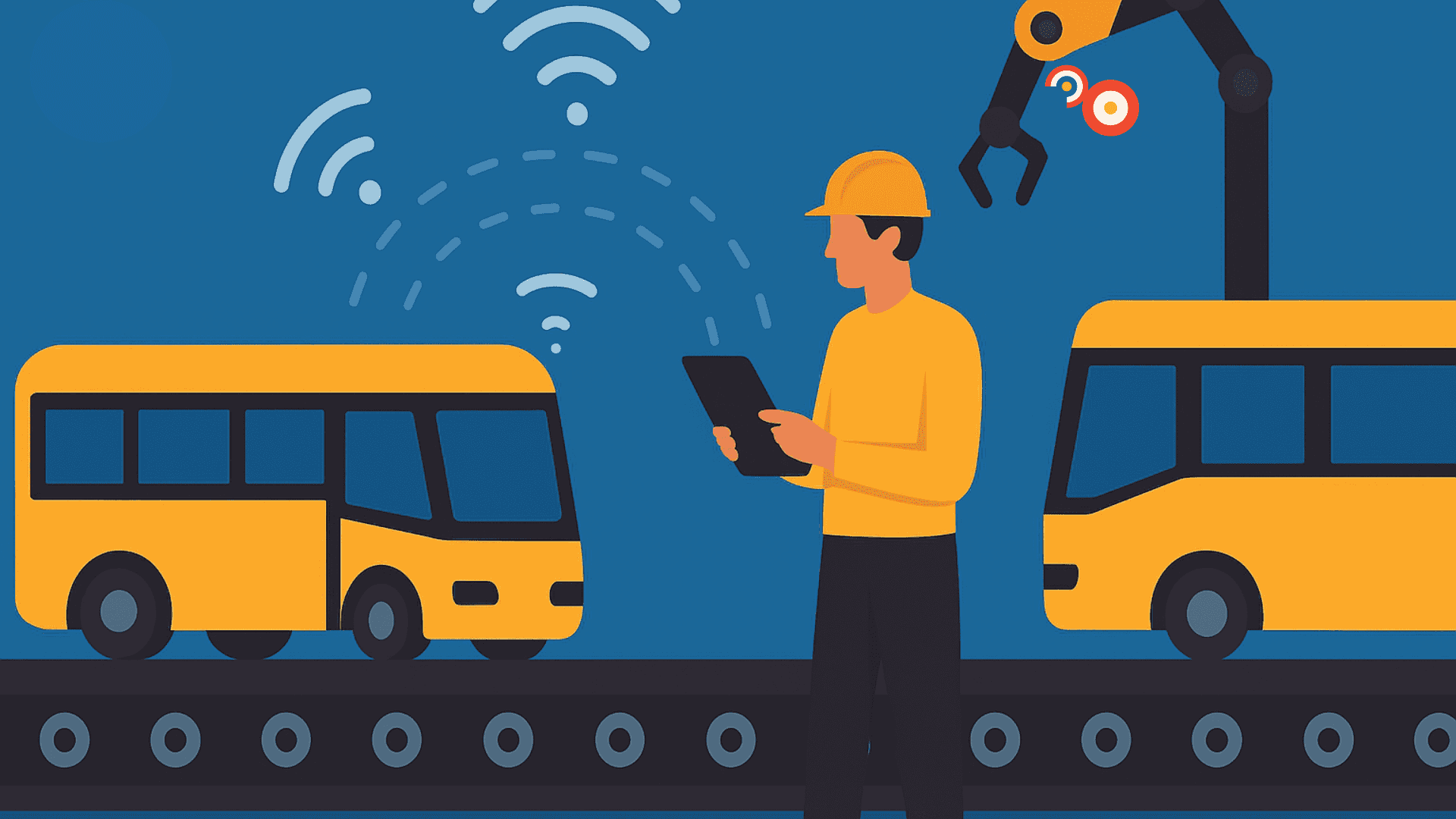 IoT-driven production line management - Wirepas & Otokar